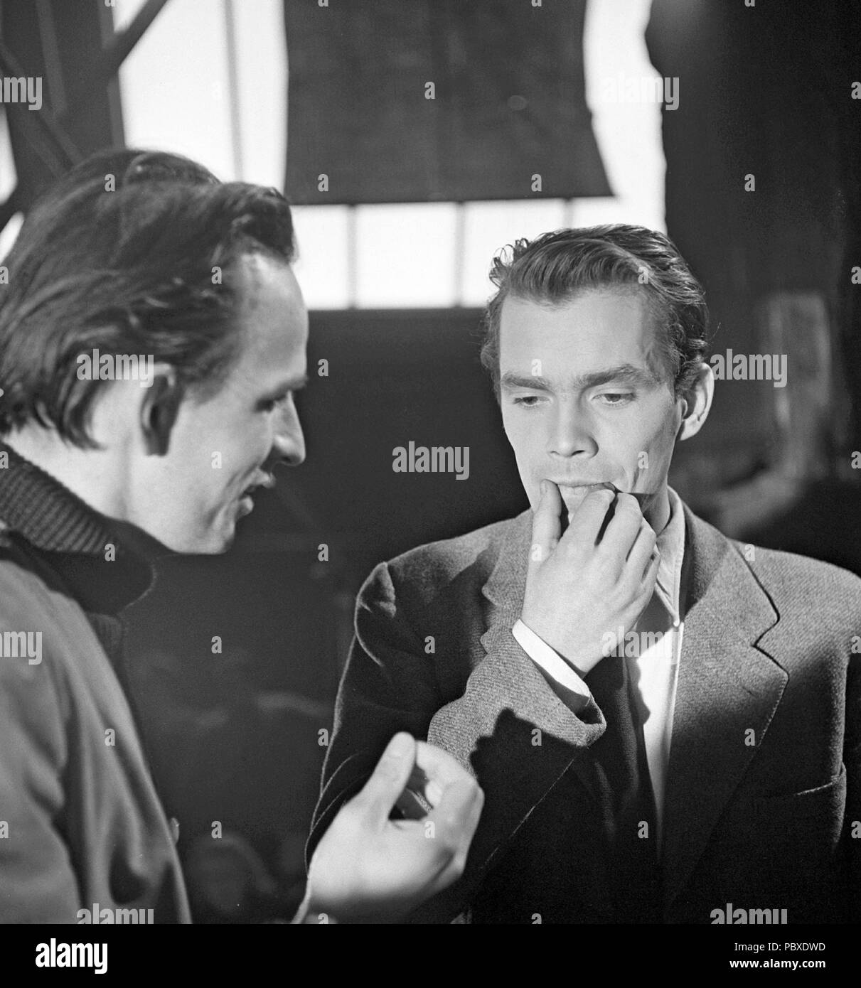 Ingmar Bergman. 1918-2007. Swedish film director. Pictured here 1949 on ...