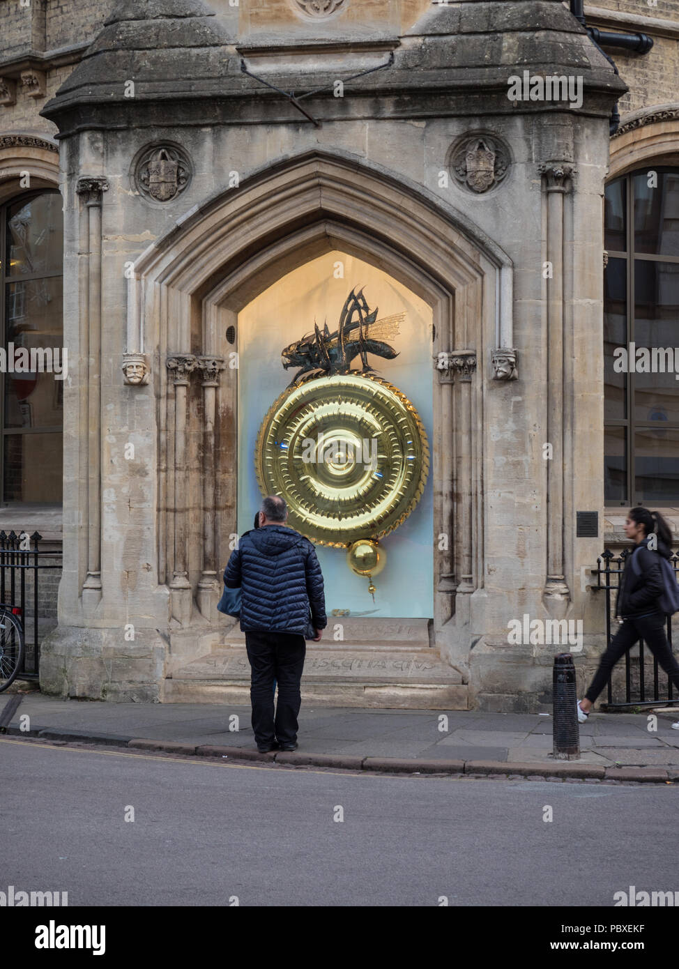 The Corpus Clock at Corpus Christi College, Cambridge, England UK Stock ...