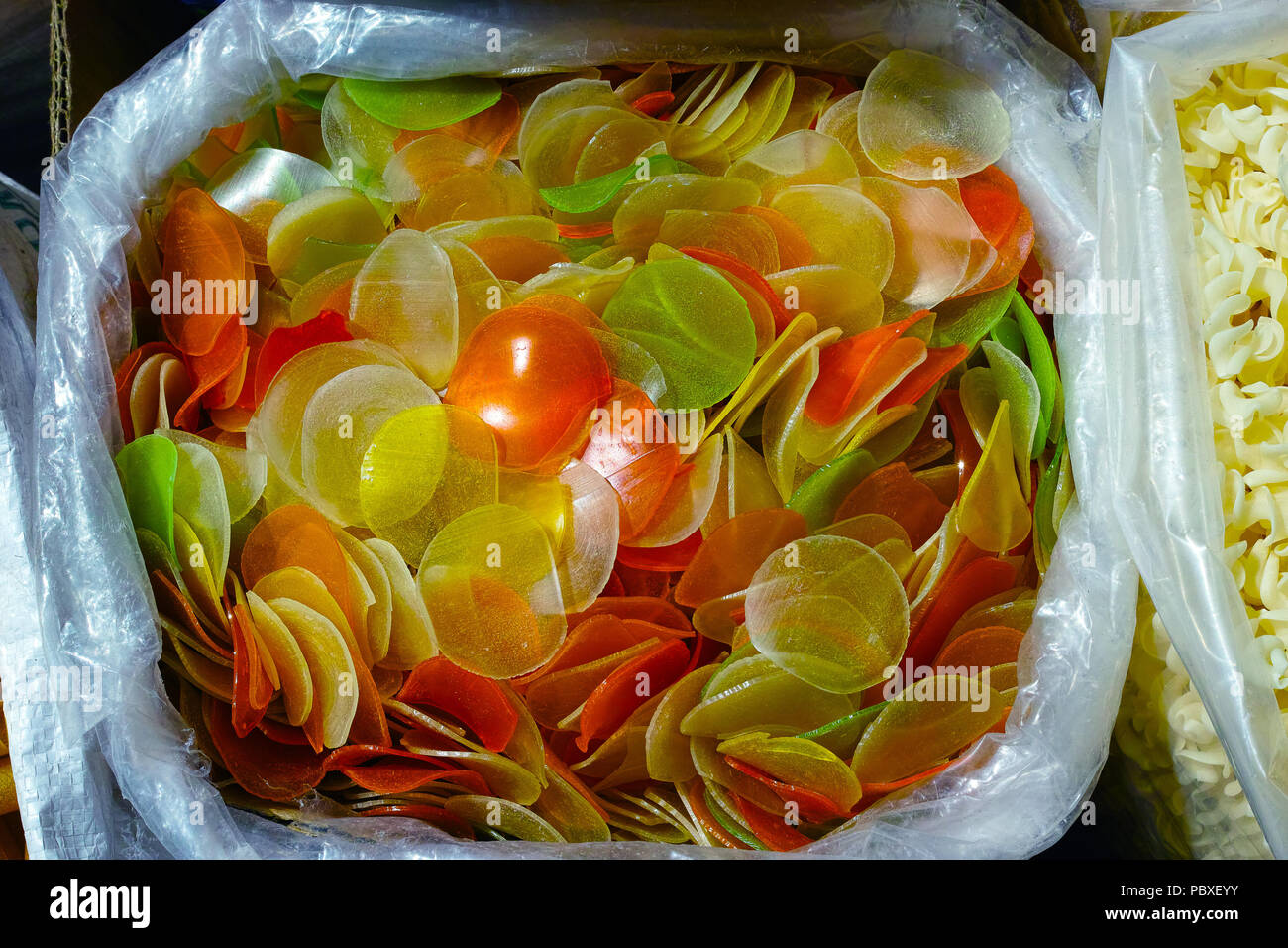 Colorful Indian snacks for sale, Kalimpong, India Stock Photo - Alamy