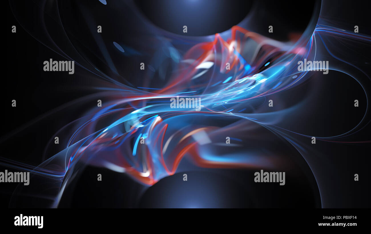 Vibrant glowing energy flow, computer generated abstract background, 3D ...