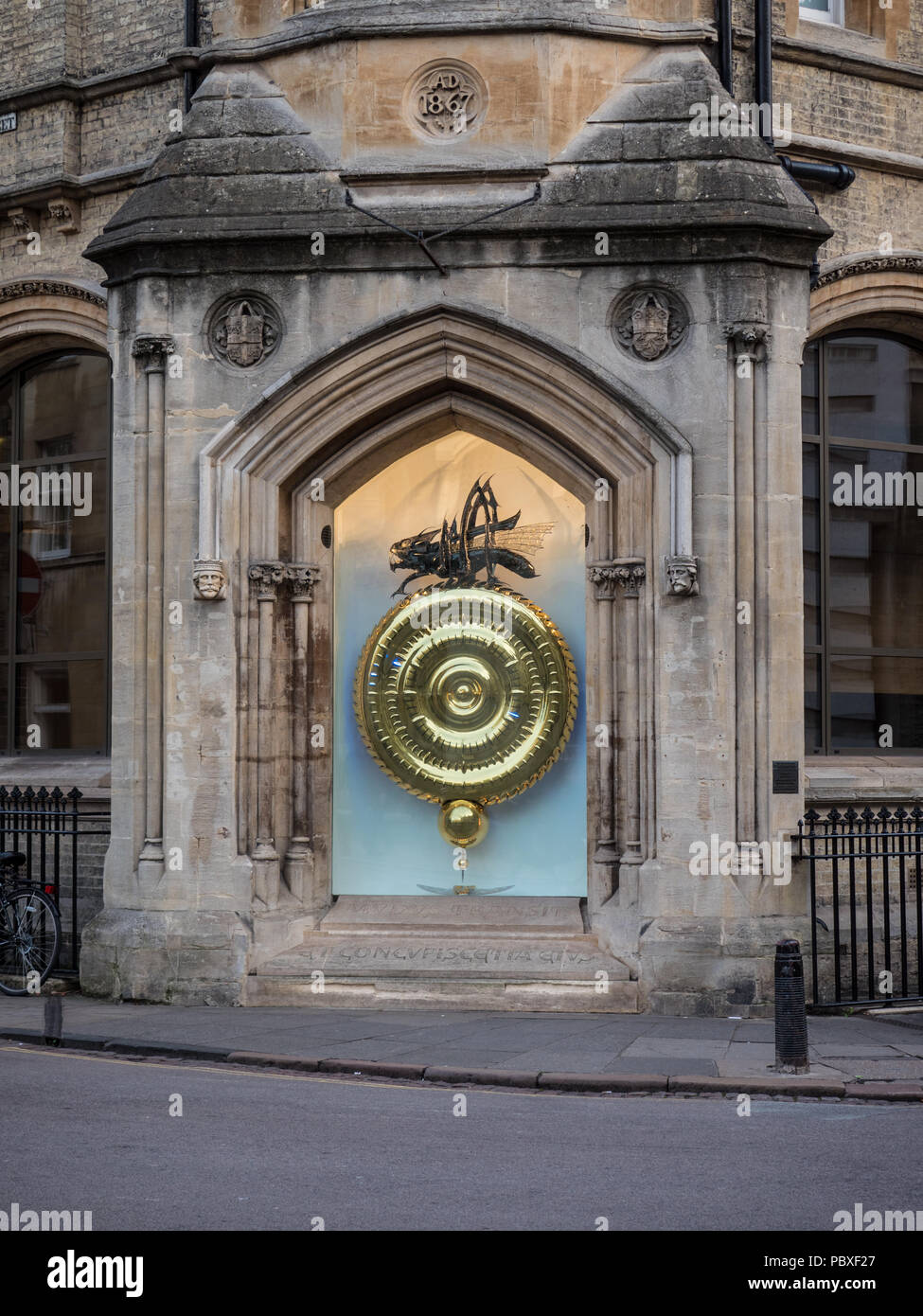The Corpus Clock at Corpus Christi College, Cambridge, England UK Stock ...