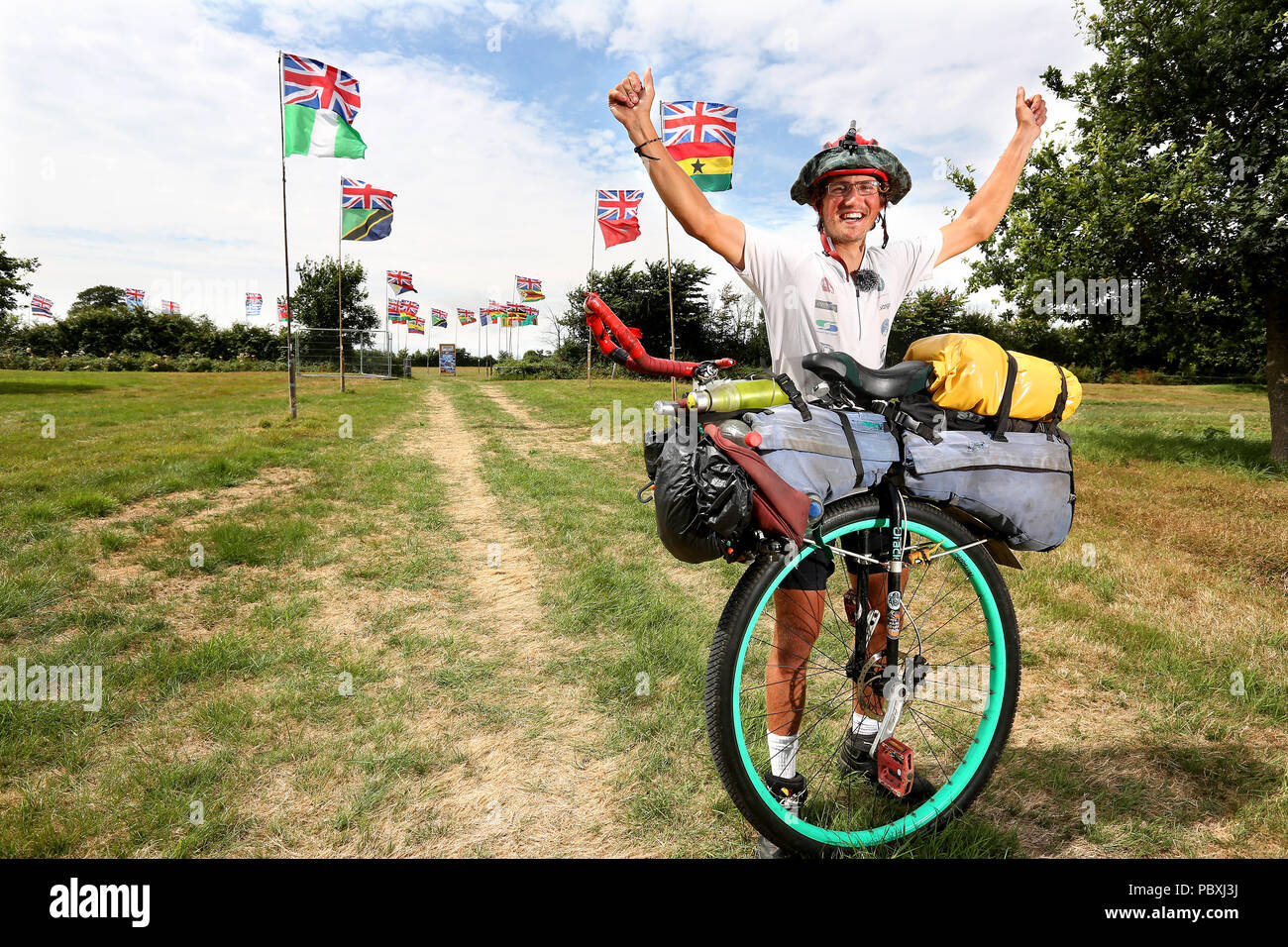 Ed pratt on unicycle hi-res stock photography and images - Alamy