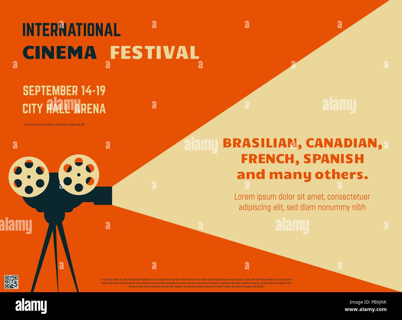 Retro cinema old movie Stock Vector Images - Alamy