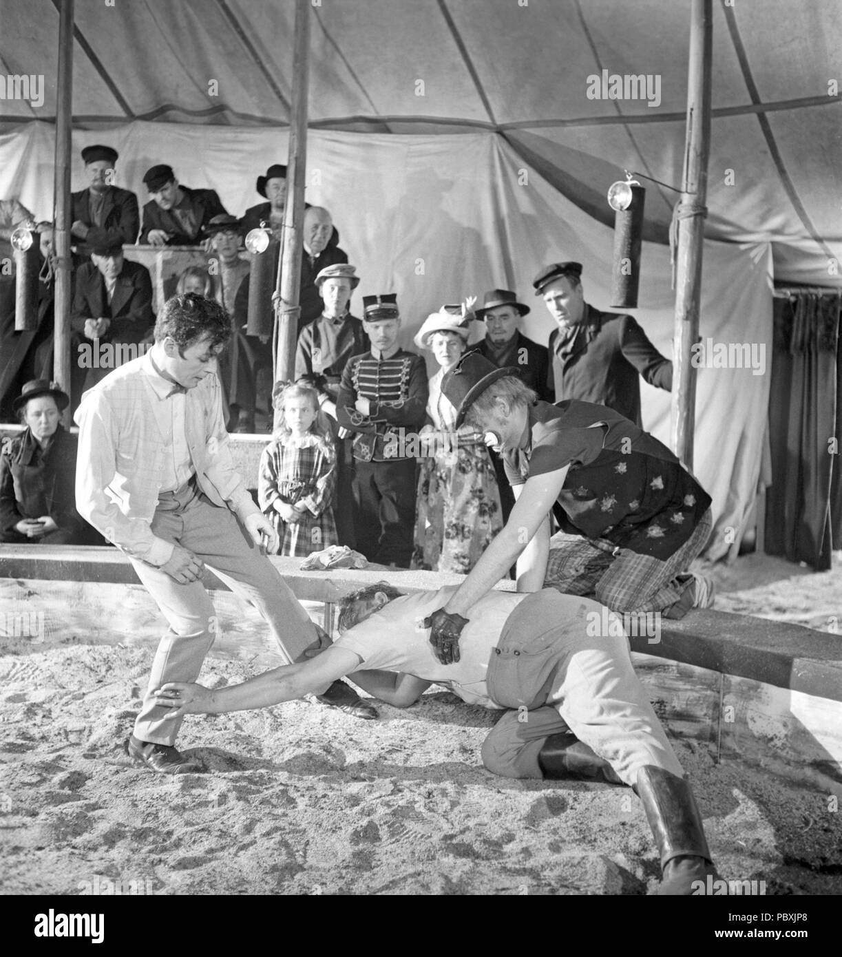 Ingmar Bergman. 1918-2007. Swedish film director. Pictured here actors ...