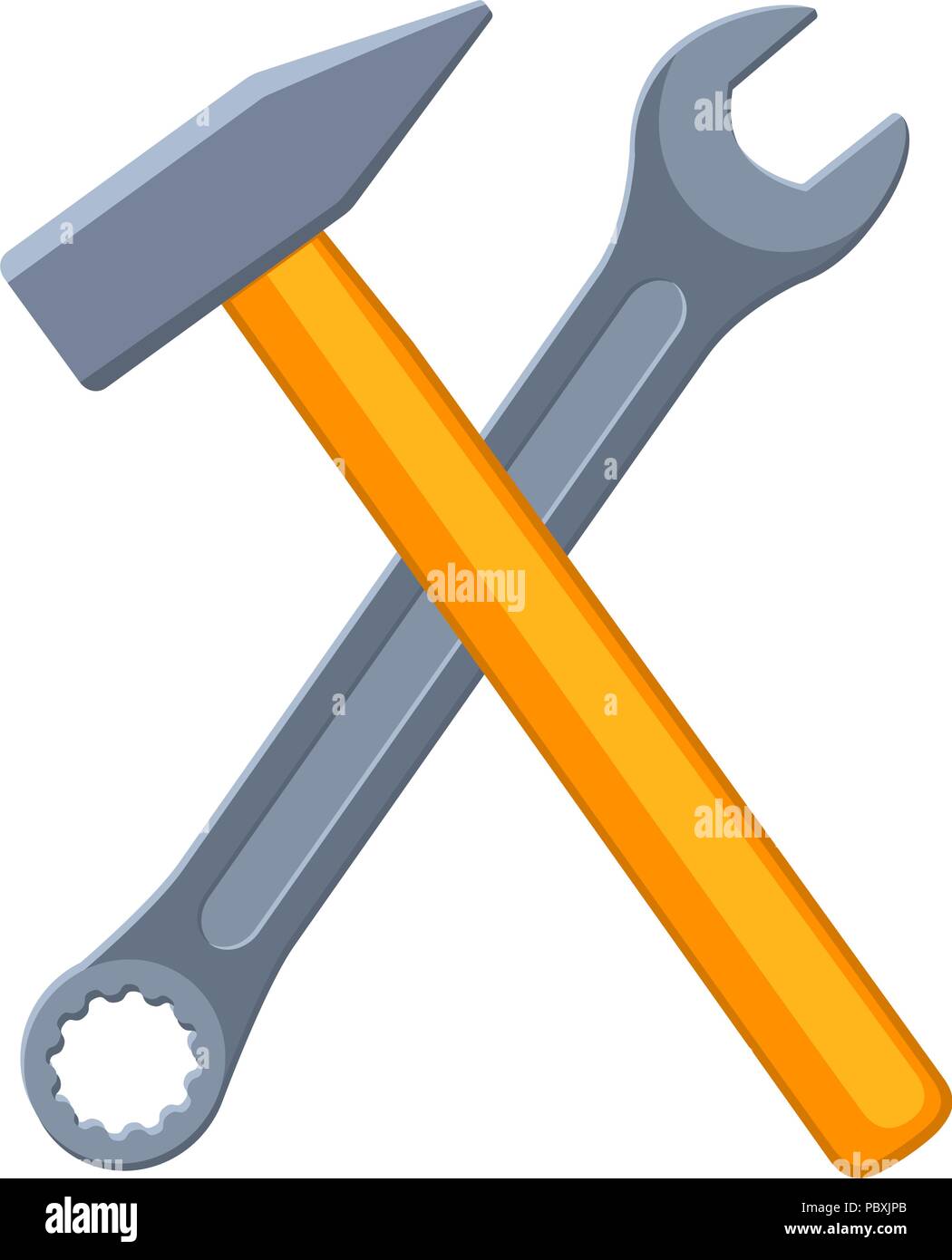 Crossed wrench hammer hi-res stock photography and images - Alamy Crossed wrench hammer hi-res stock photography and images - Alamy