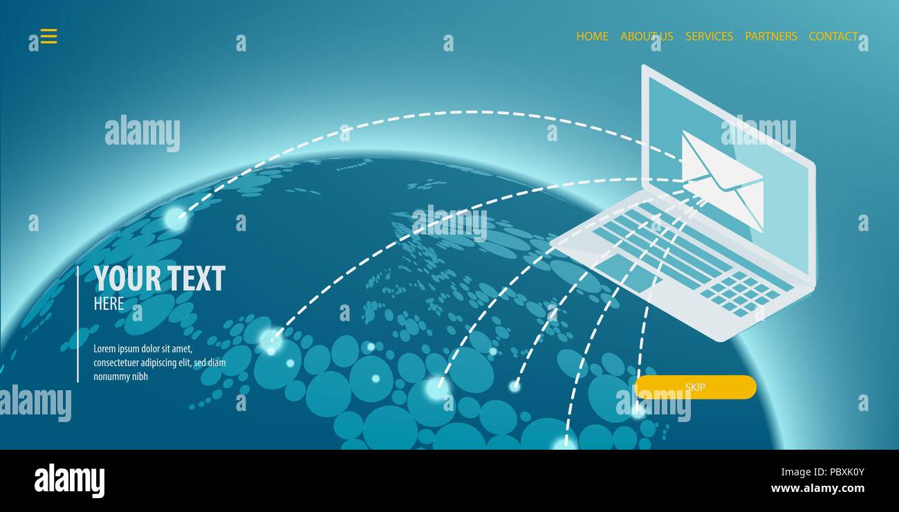 Data information technology connection Stock Vector Images - Alamy
