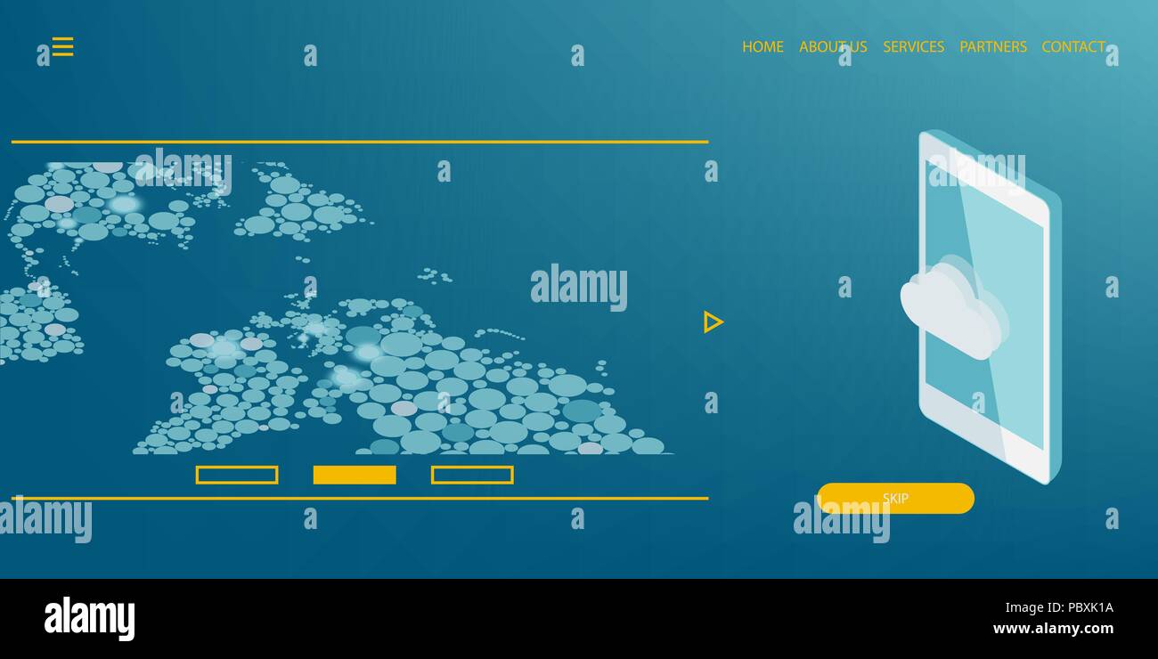Data connection isometric technology Stock Vector Image & Art - Alamy