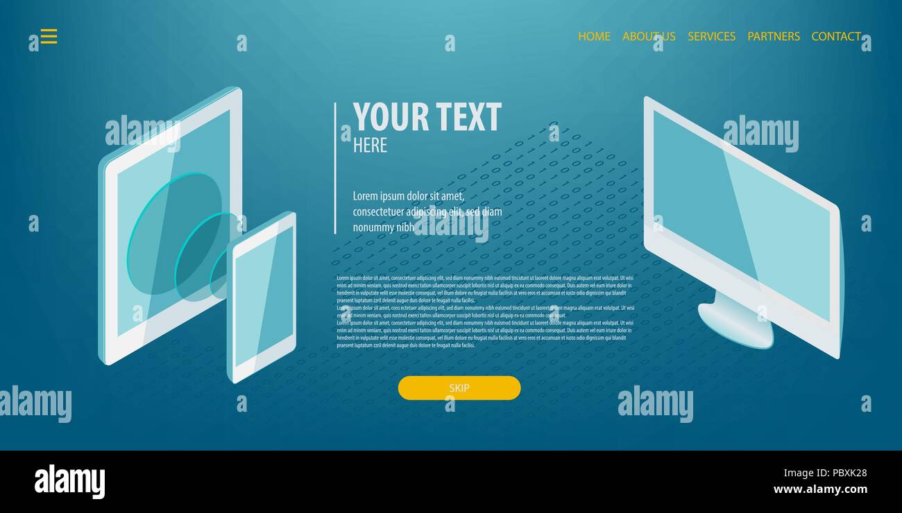 Data connection isometric technology Stock Vector Image & Art - Alamy