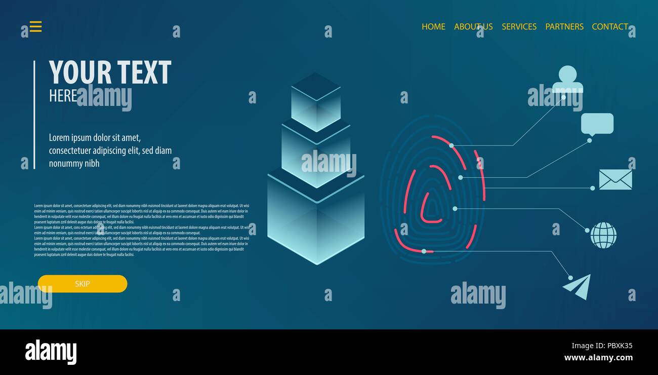 Data connection isometric technology Stock Vector Image & Art - Alamy