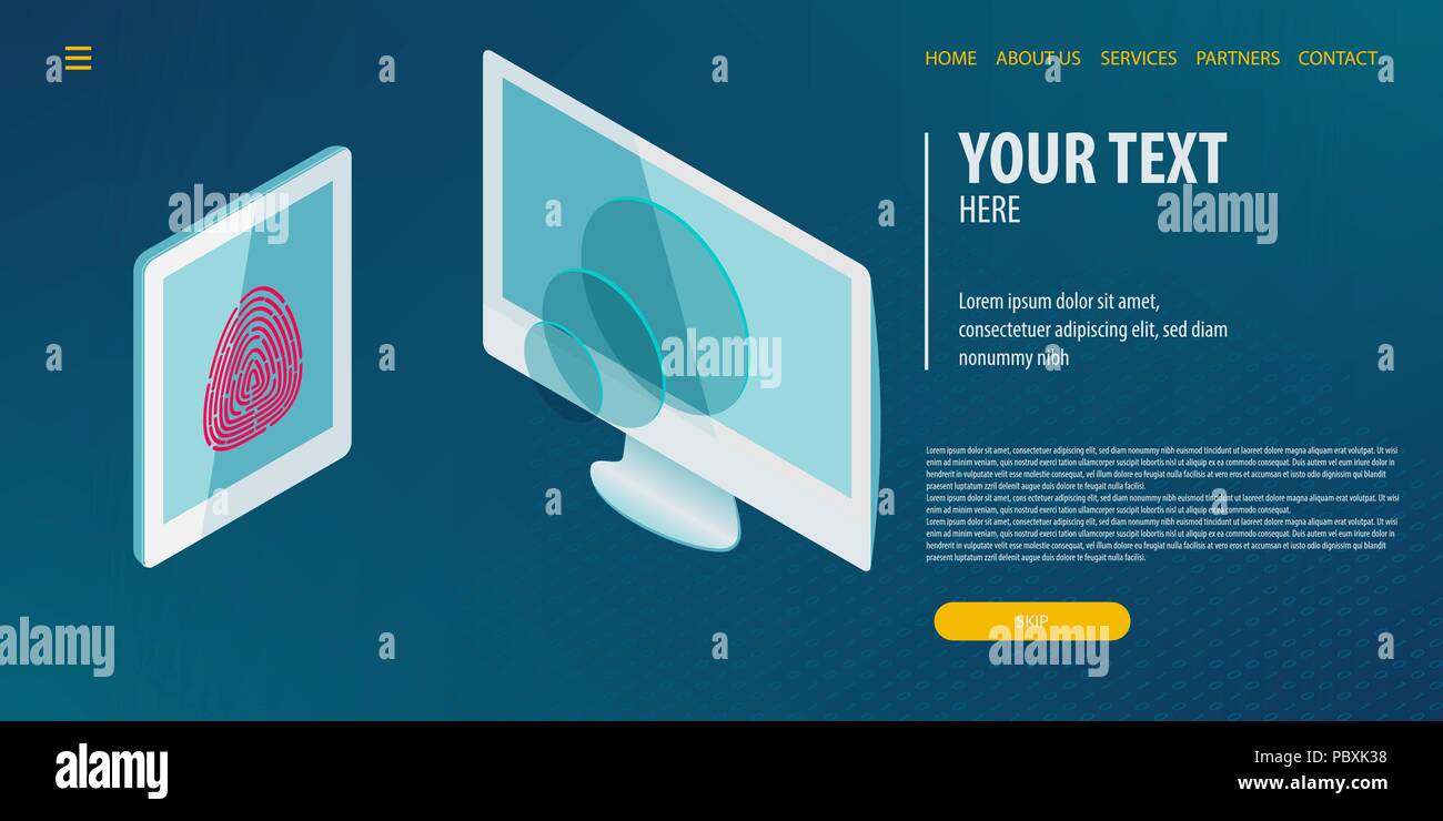 Data connection isometric technology Stock Vector Image & Art - Alamy