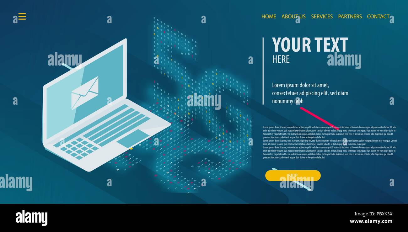 Data connection isometric technology Stock Vector Image & Art - Alamy