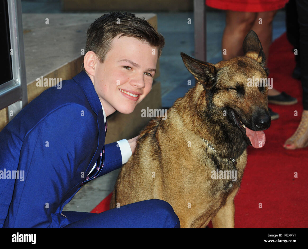 Josh Wiggins and Max 340 at the MAX Premiere at the Egyptian Theatre in ...