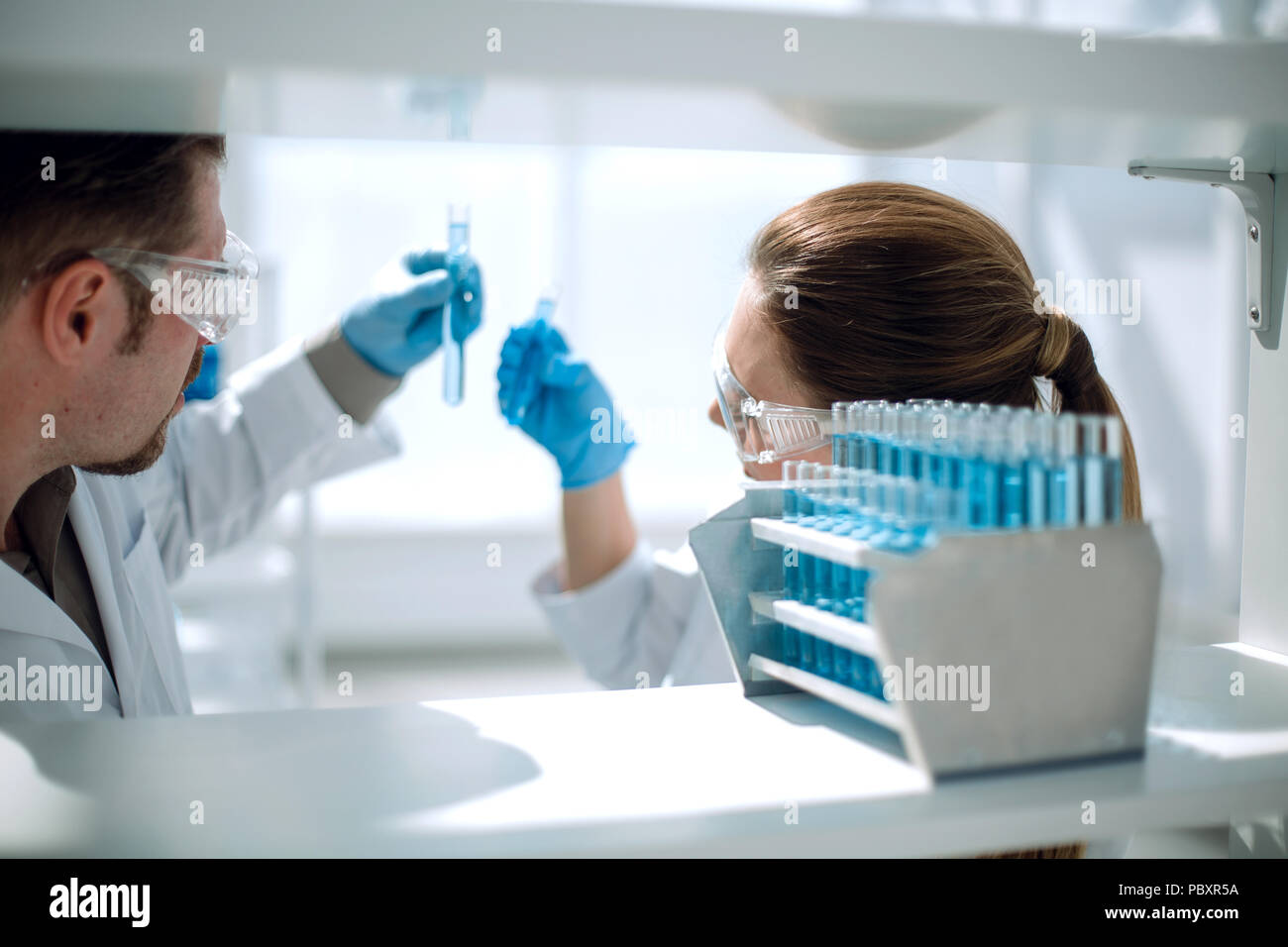 background image of researchers in the laboratory Stock Photo - Alamy