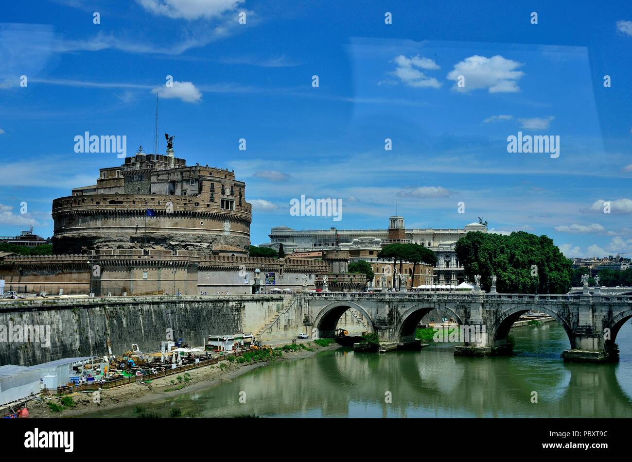 The Mausoleum of Hadrian, known as the Castel Sant'Angelo, is erected ...