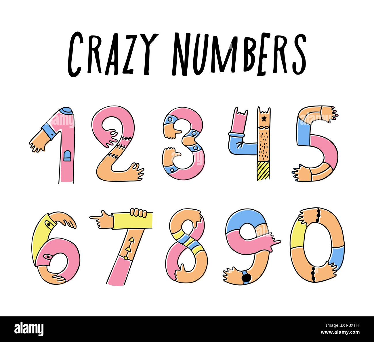 Hands raised adult school Stock Vector Images - Alamy