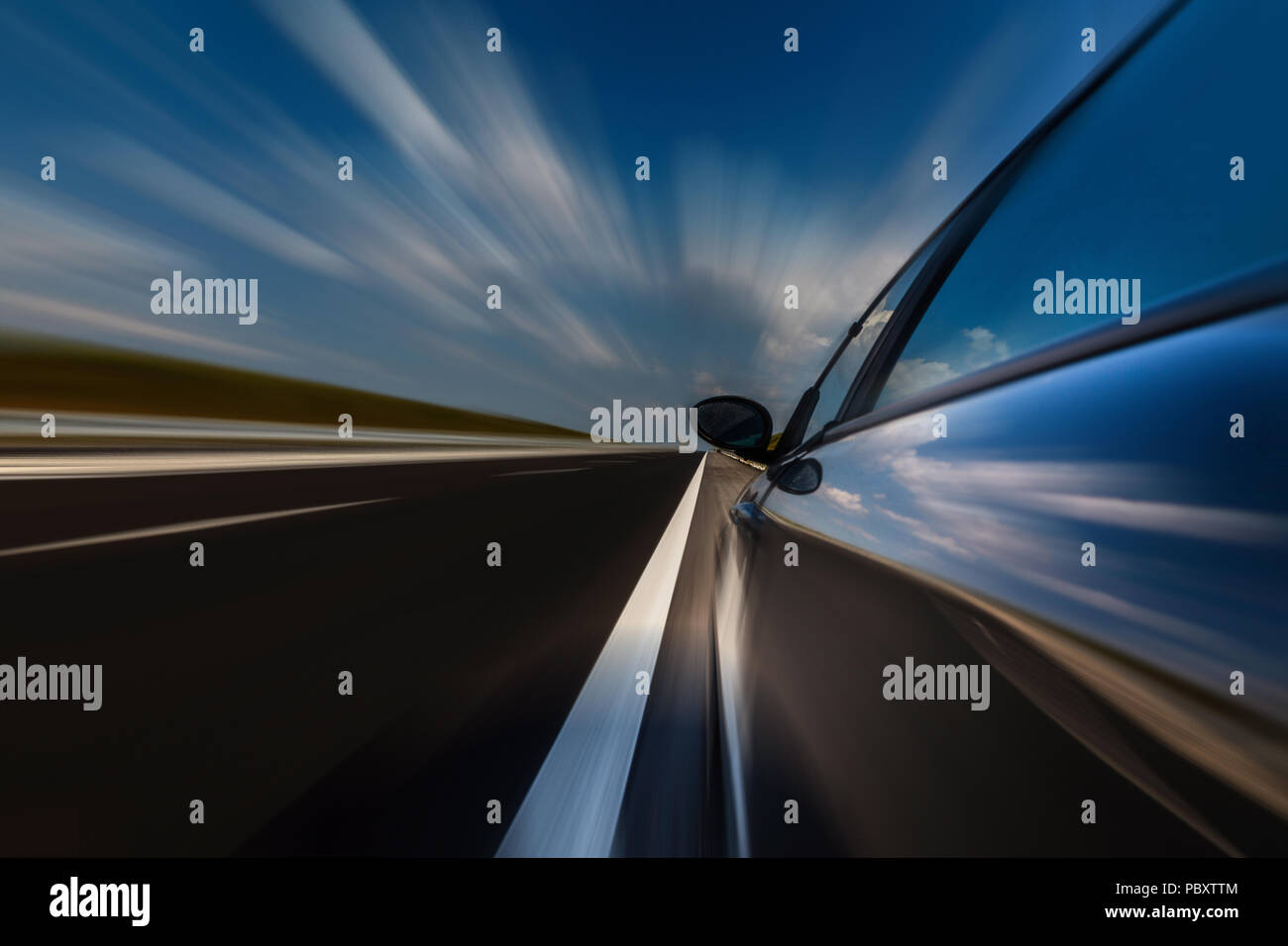 Newly built highway in Bulgaria Stock Photo - Alamy