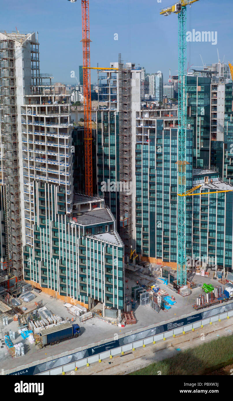 Aerial view building works in hi-res stock photography and images - Alamy