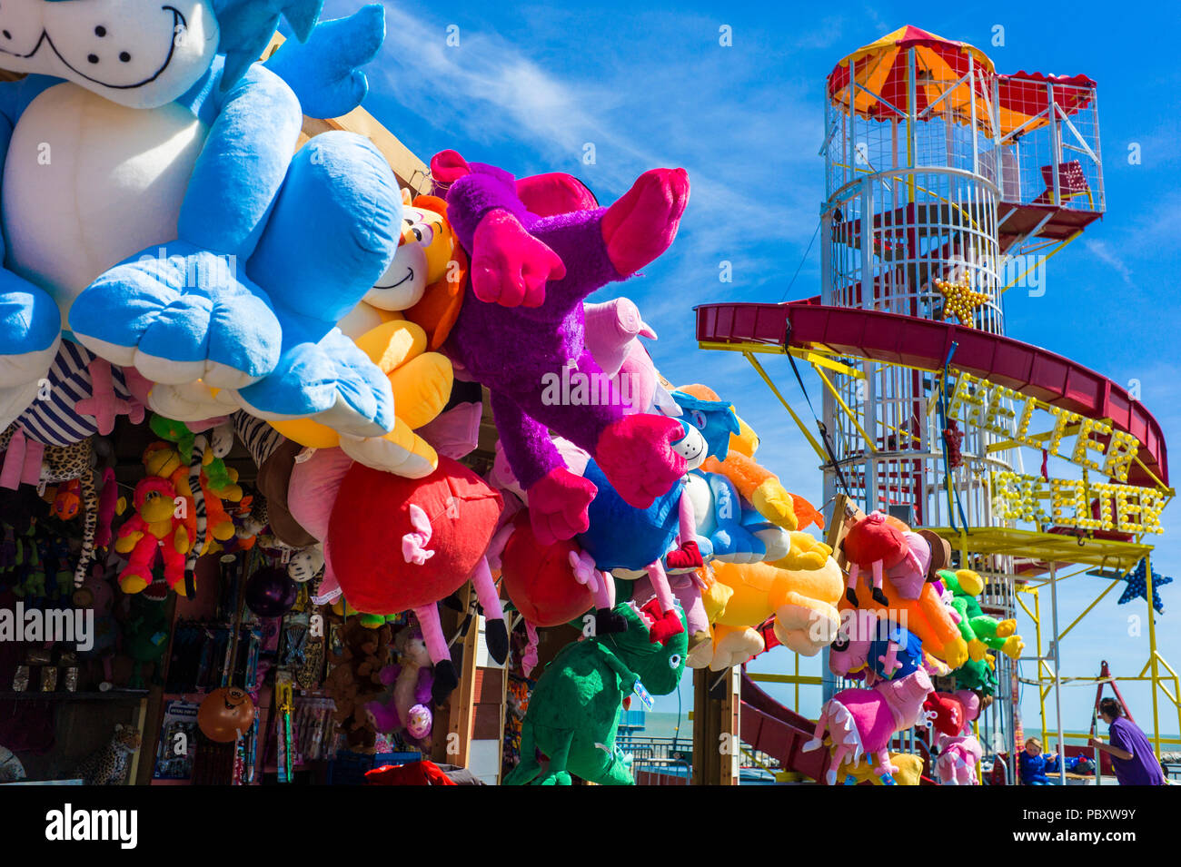 Children Entertainment on Herne Bay Pier Stock Photo - Alamy