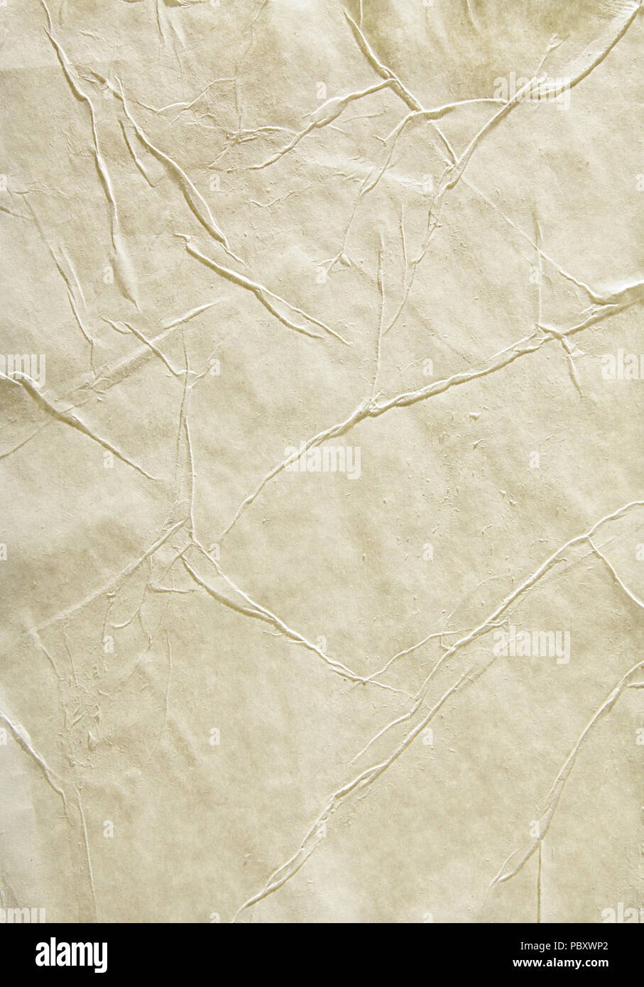 Old sheet of paper folded and battered, with paper texture Stock Photo ...