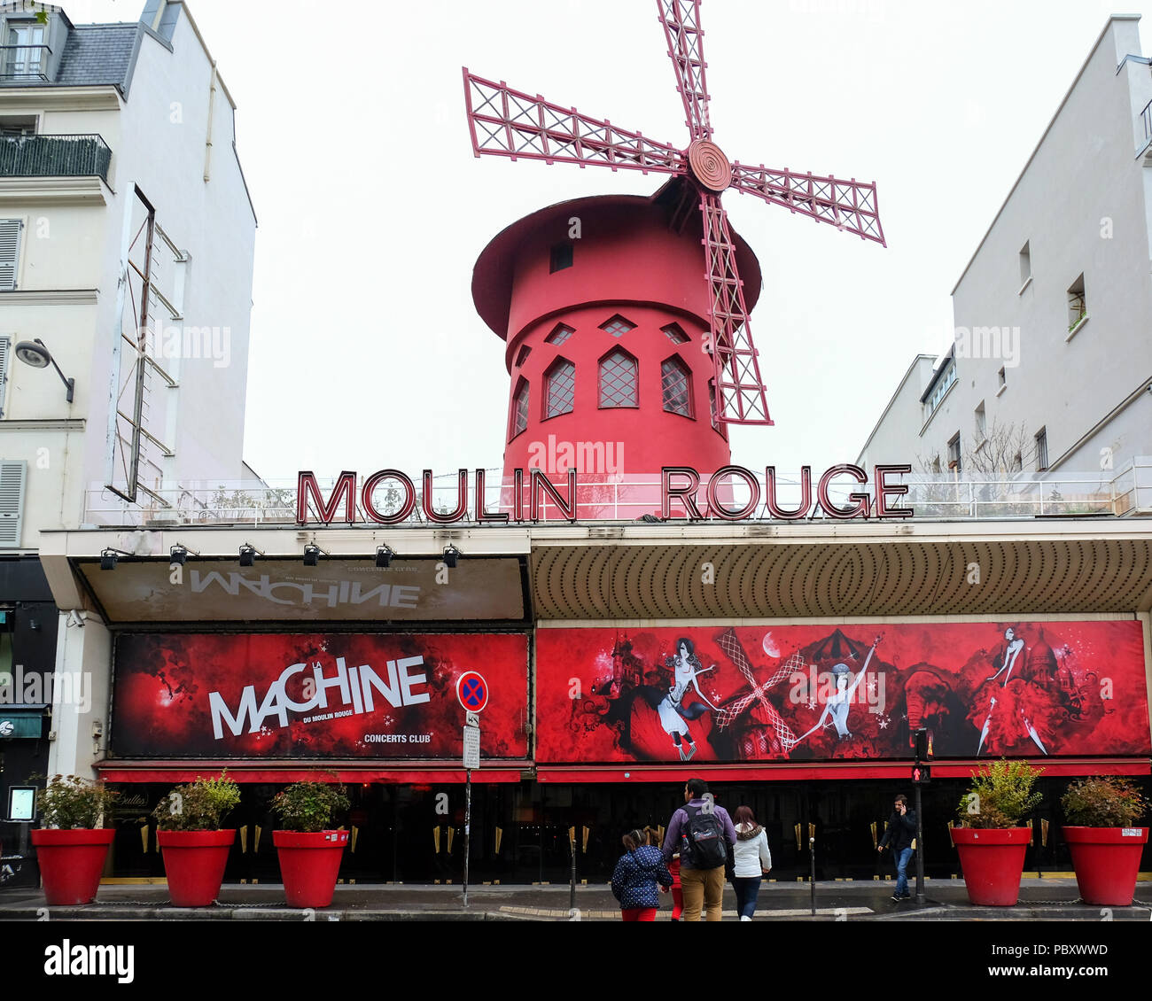 Paris; France - November 2017: The Moulin Rougein Paris; France. Moulin ...