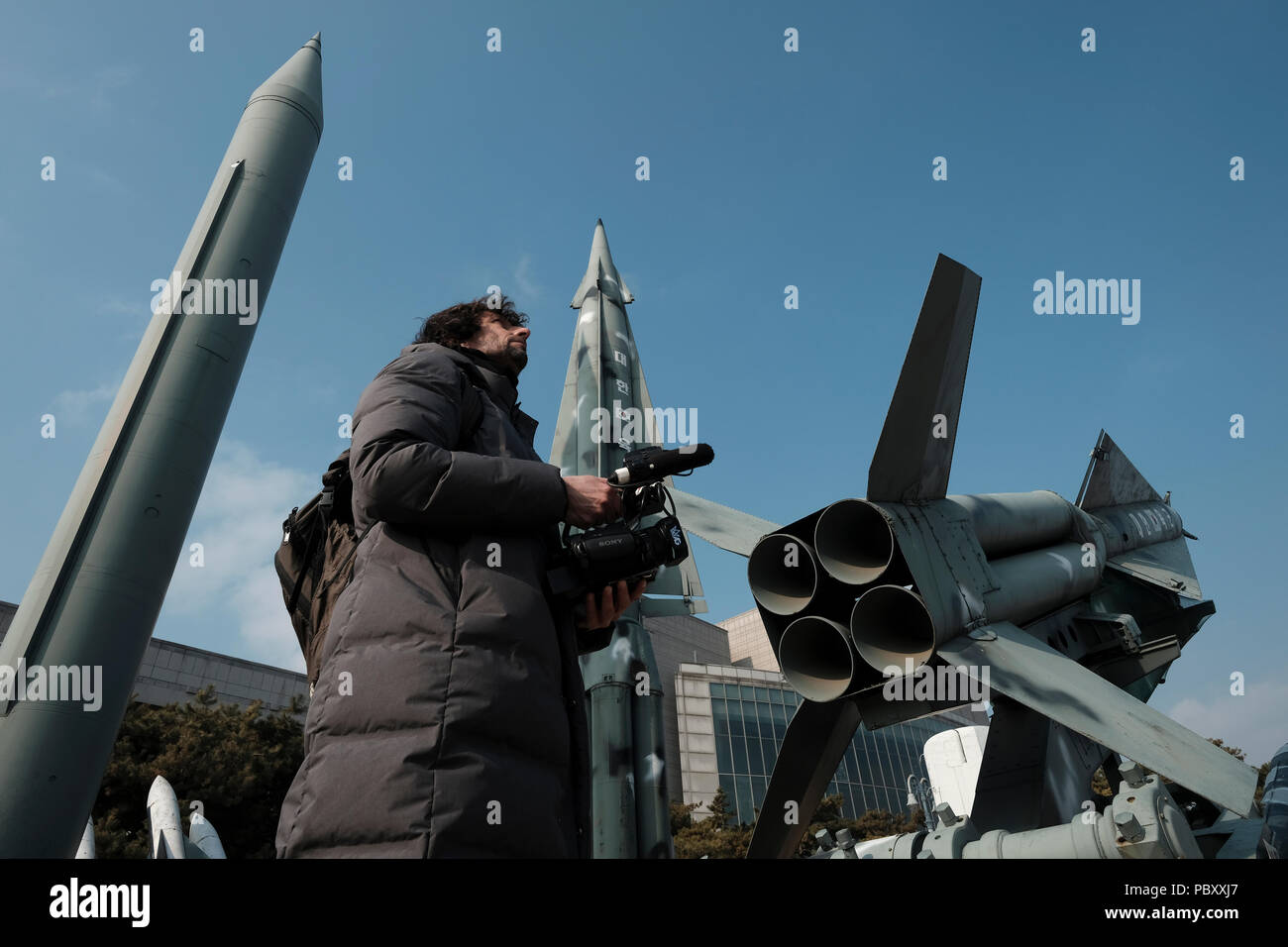 Israeli filmmaker Itai Anghel filming replicas of South Korean Nike ...