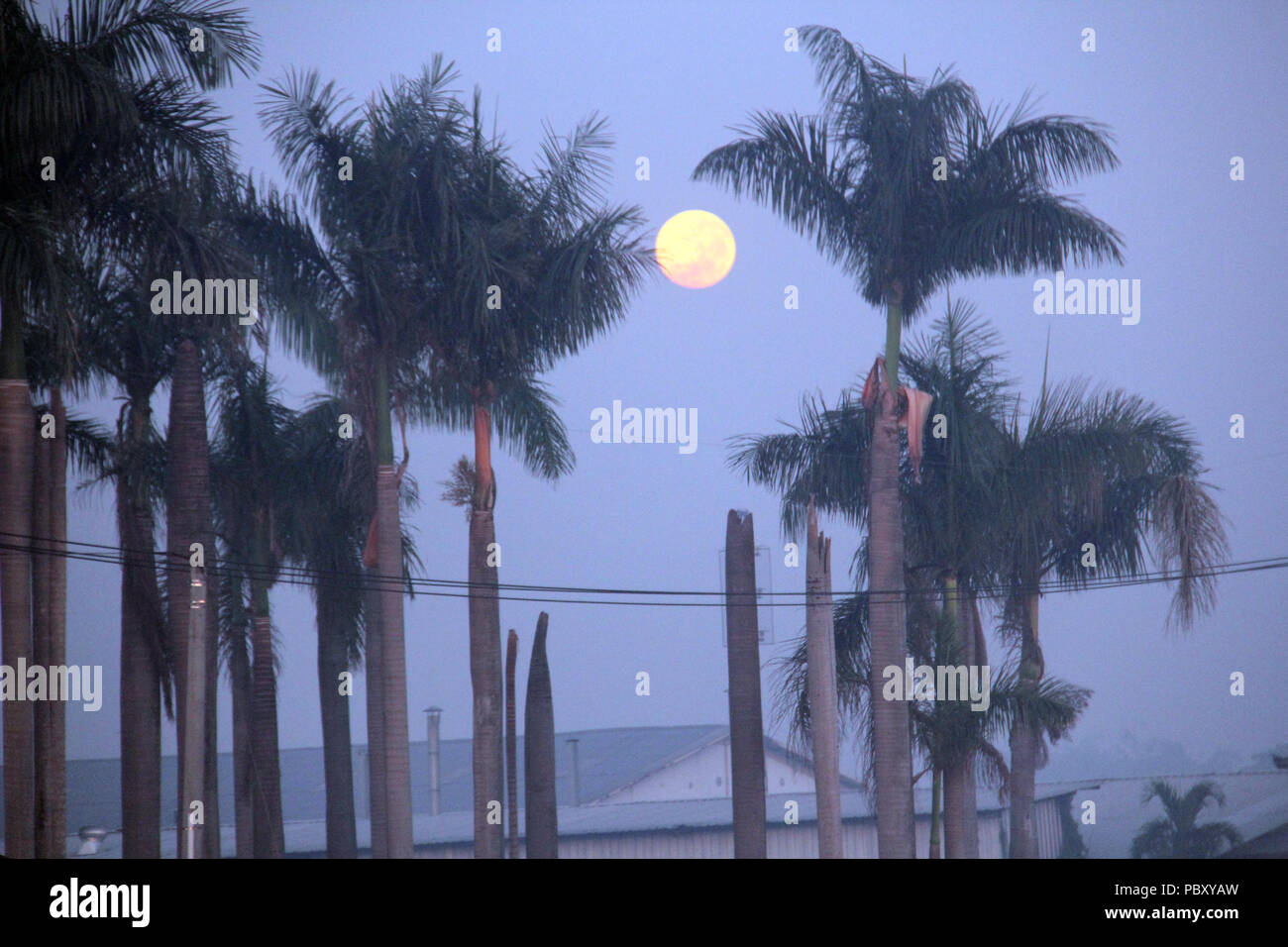 Moon in morning hi-res stock photography and images - Alamy
