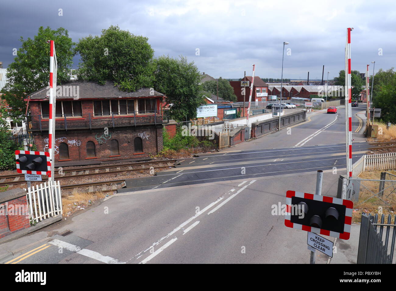 Disused high street railway signal box hi-res stock photography and ...