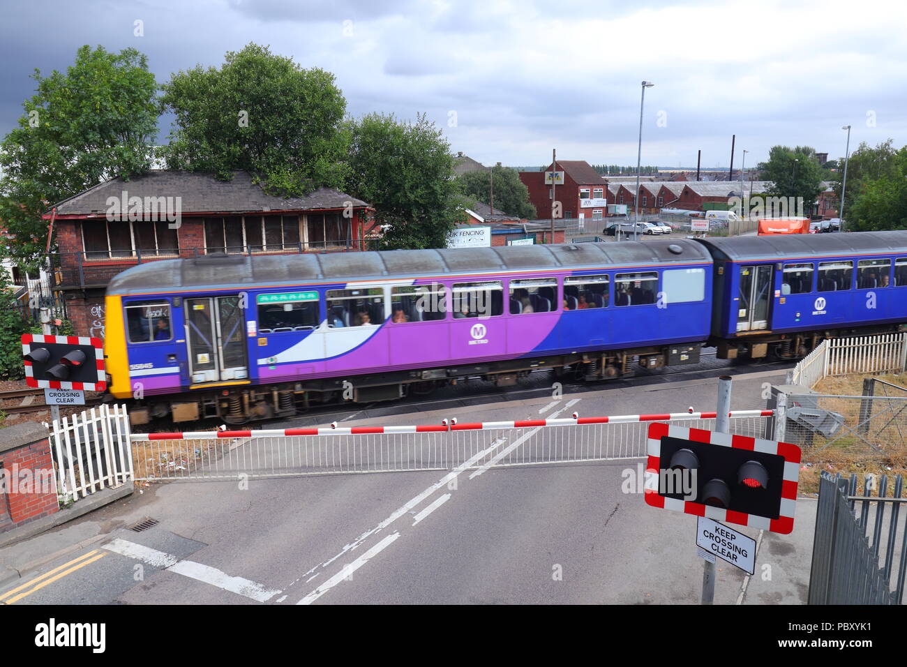 Castleford level crossing hi-res stock photography and images - Alamy