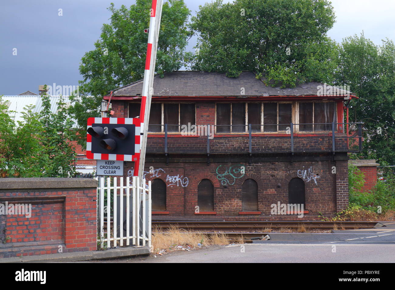 Disused railway track level crossing hi-res stock photography and ...