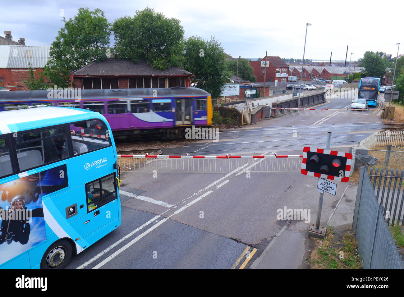 Castleford level crossing hi-res stock photography and images - Alamy