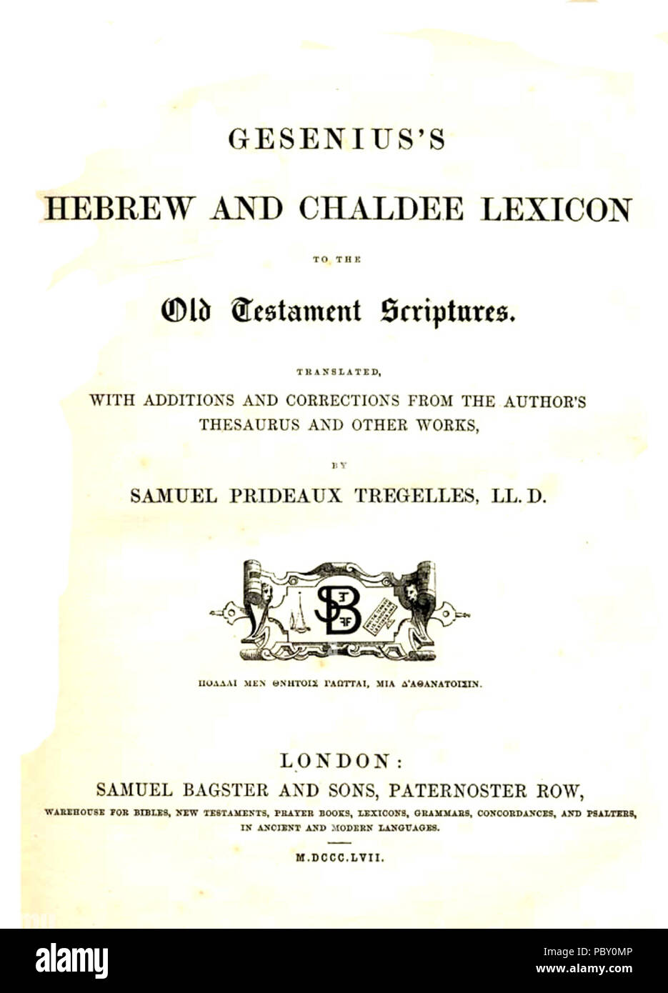 Gesenius hi-res stock photography and images - Alamy