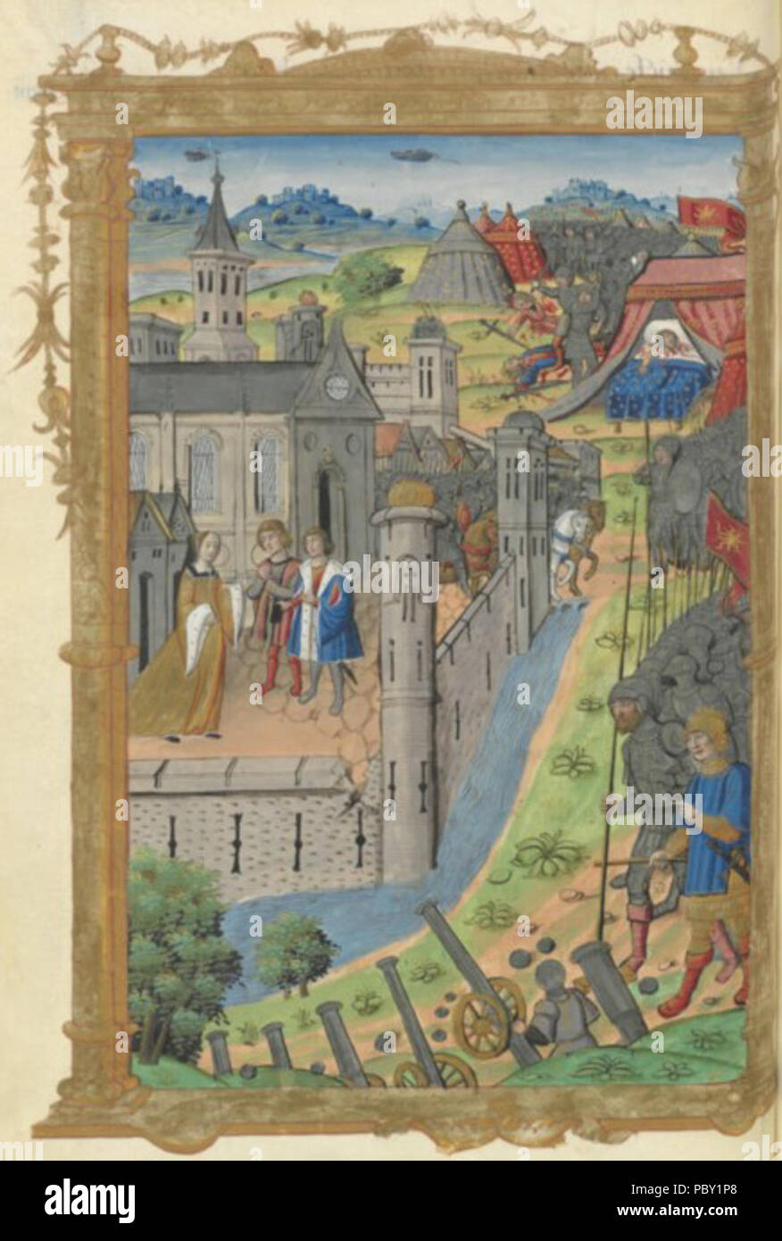 257 Guillaume Crétin - Siège de Tournai (575) - Assassinat de Sigebert ...