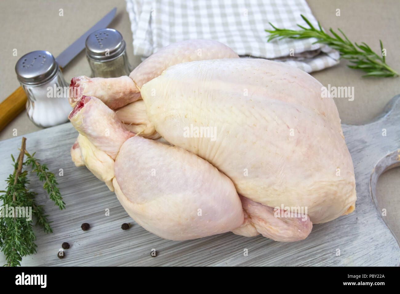 raw whole chicken Stock Photo - Alamy