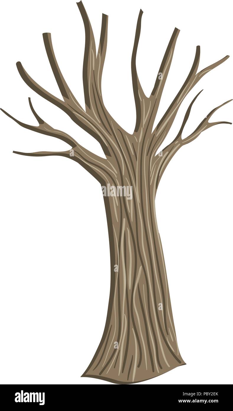 Brown Tree Without Leaves Clipart