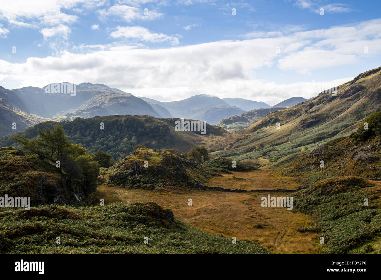Castle Crag, Lake District National Park, UK. Borger Dalr geology walk ...