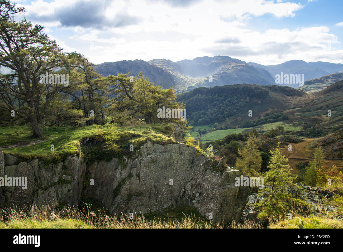 Castle crag borrowdale valley hi-res stock photography and images - Alamy