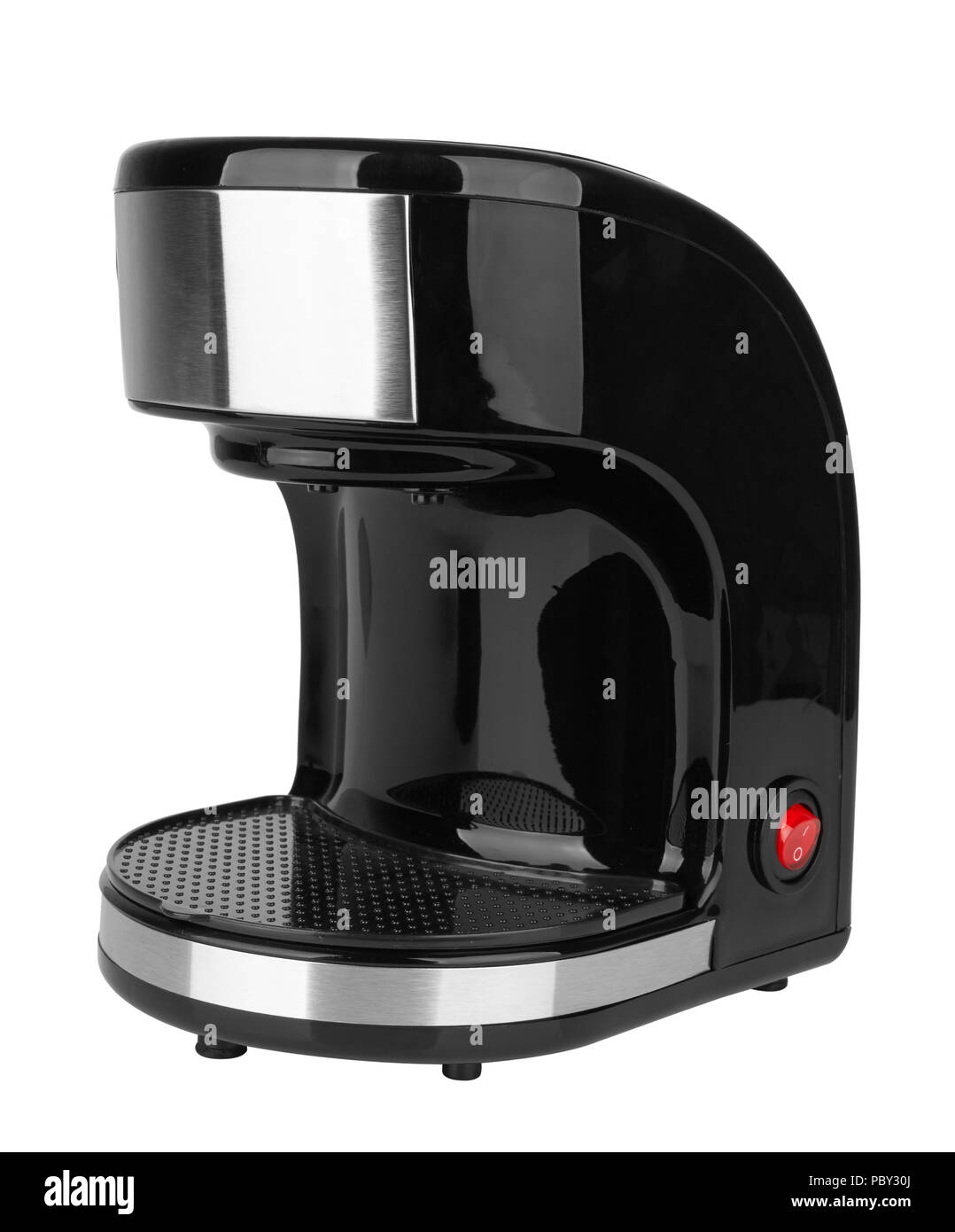 Coffee maker isolated on a white background Stock Photo - Alamy