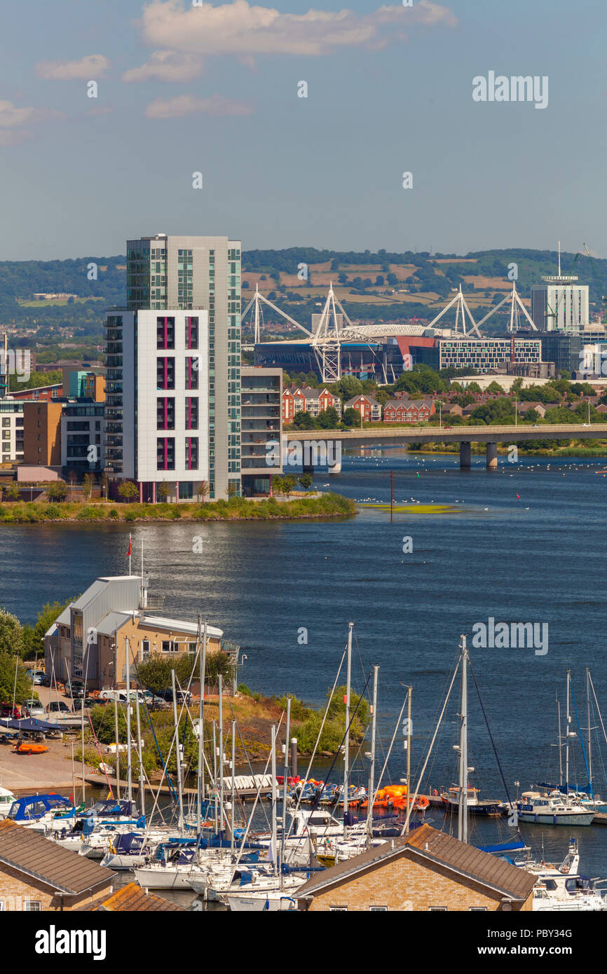 Modern Apartments, Cardiff Bay, Wales, UK Stock Photo - Alamy