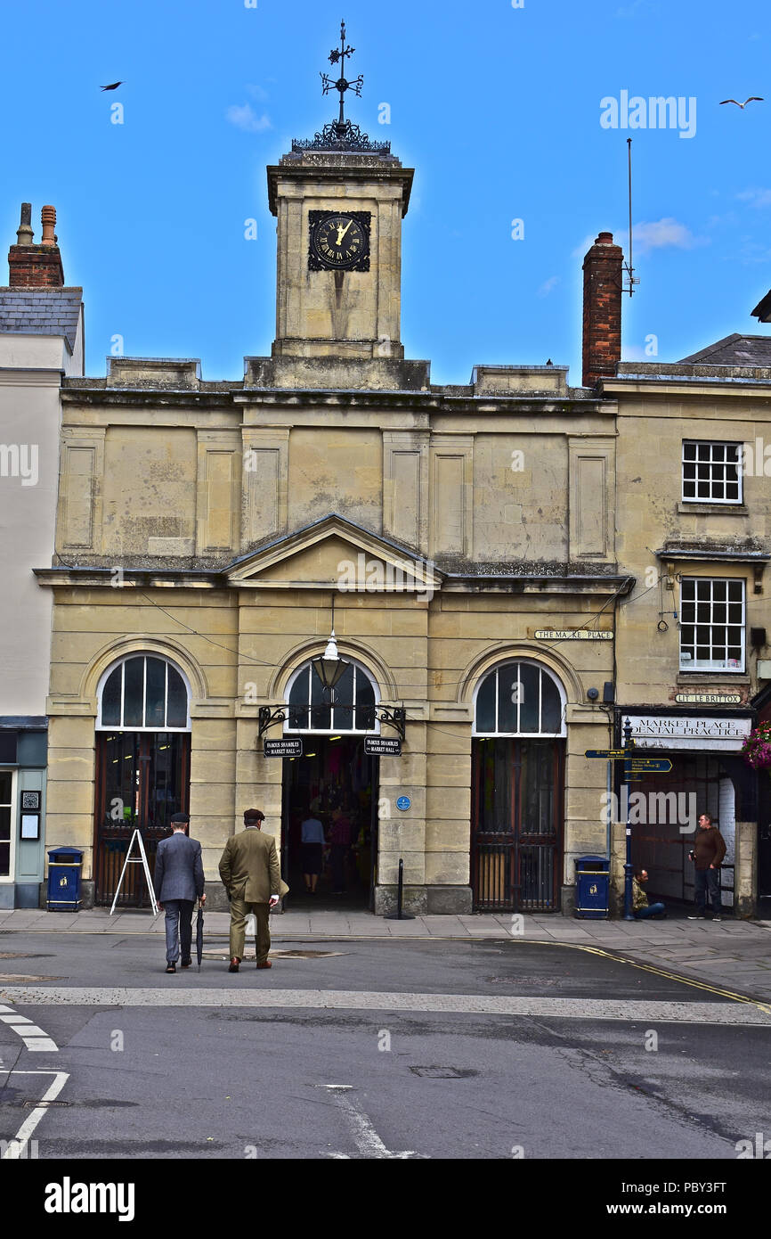The front entrance to the famous old Shambles Market in the market ...