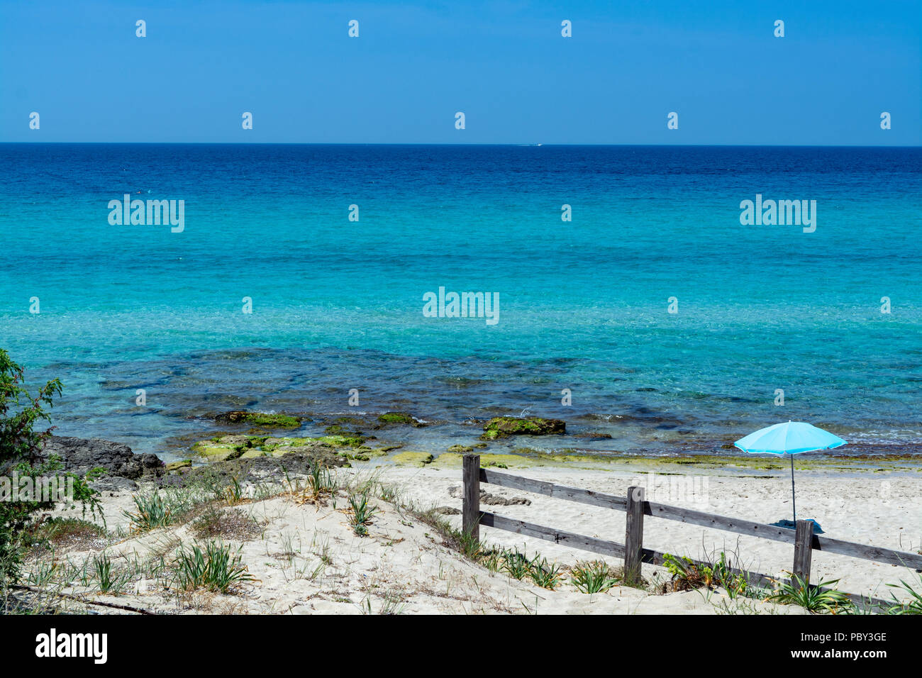 Turquoise light blue sea water, best beach for summer vacation, sea ...