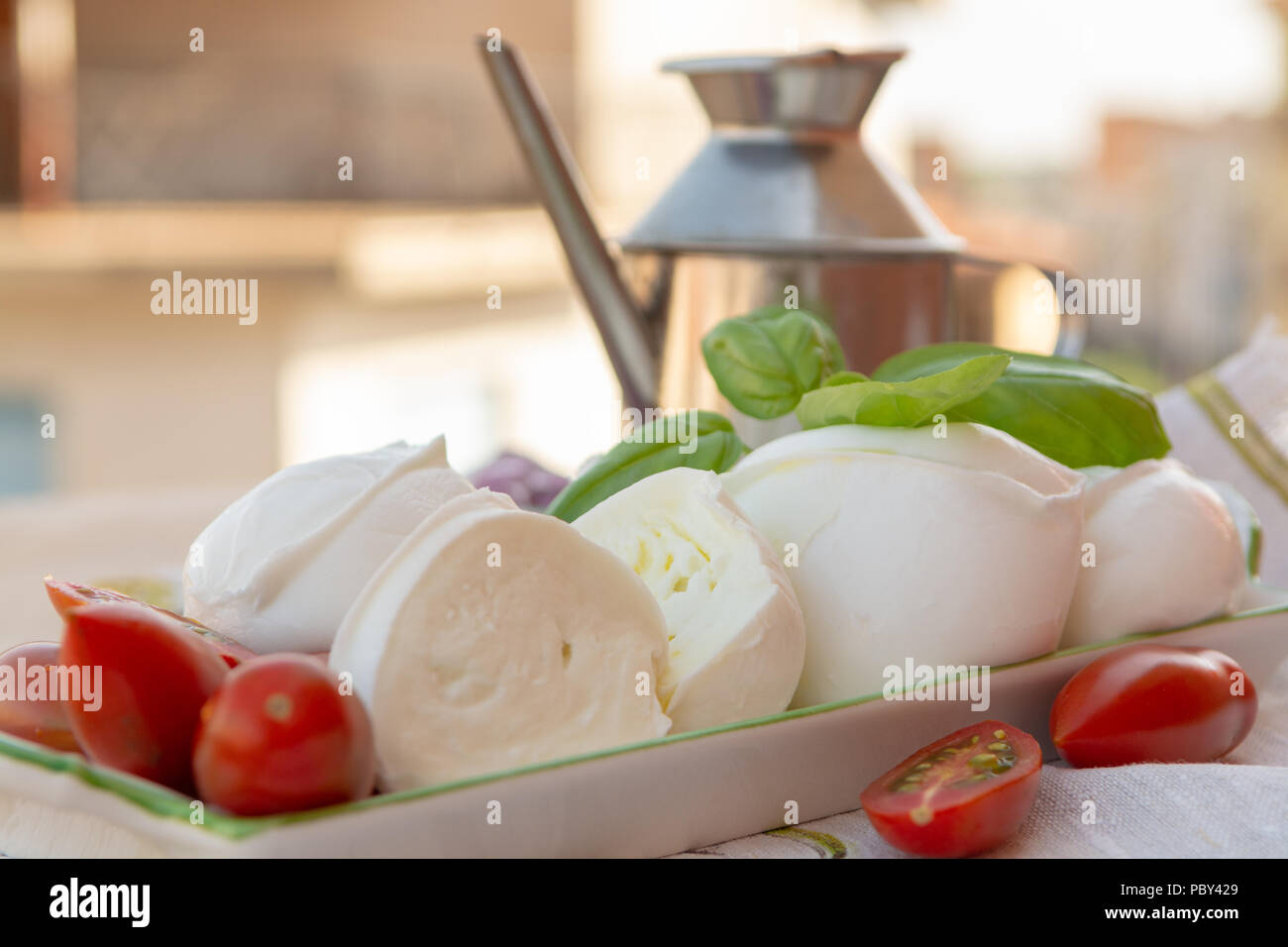 Fresh soft Italian white cheese mozzarella buffalo, original from ...
