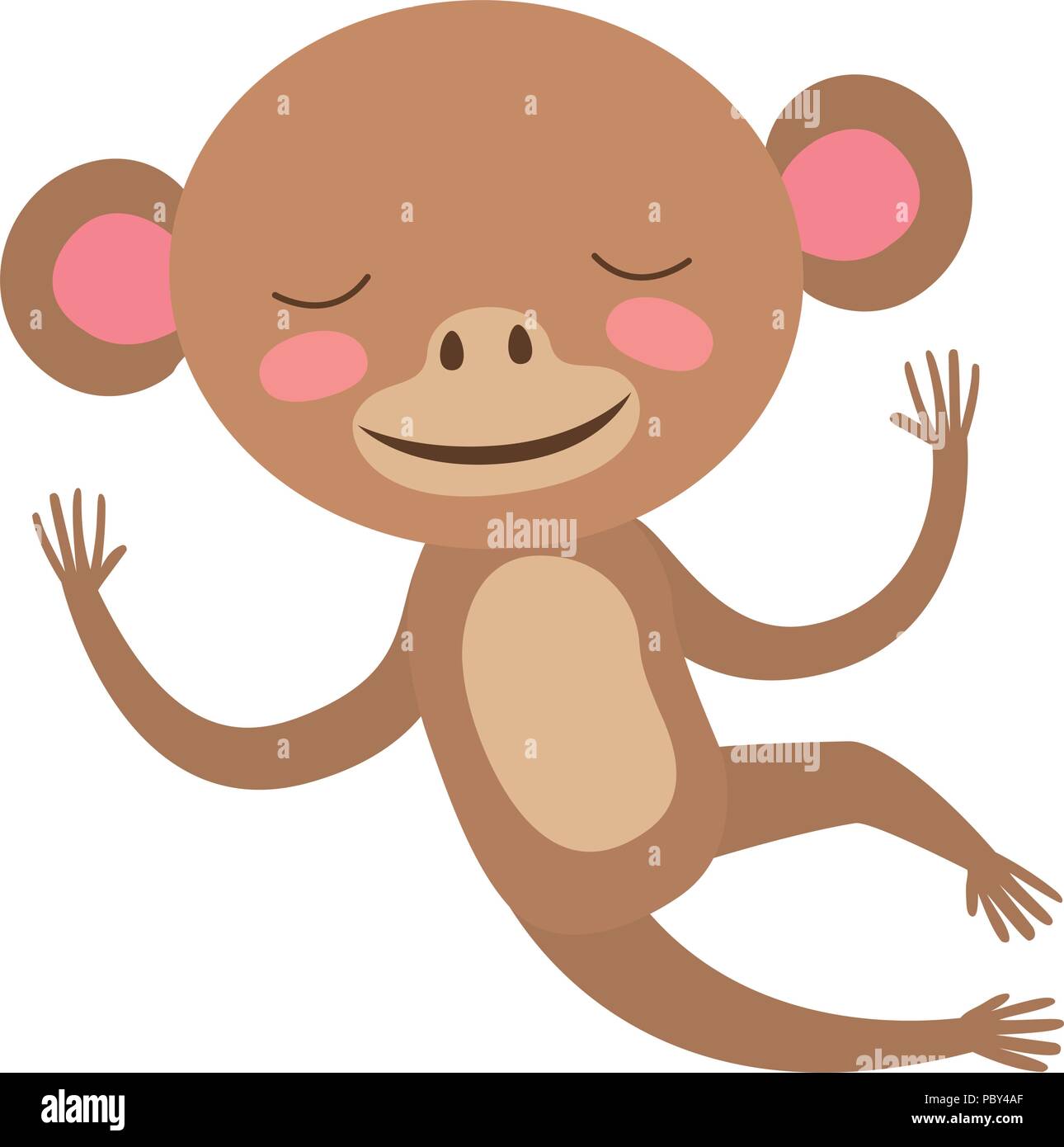 wild monkey isolated icon Stock Vector Image & Art - Alamy