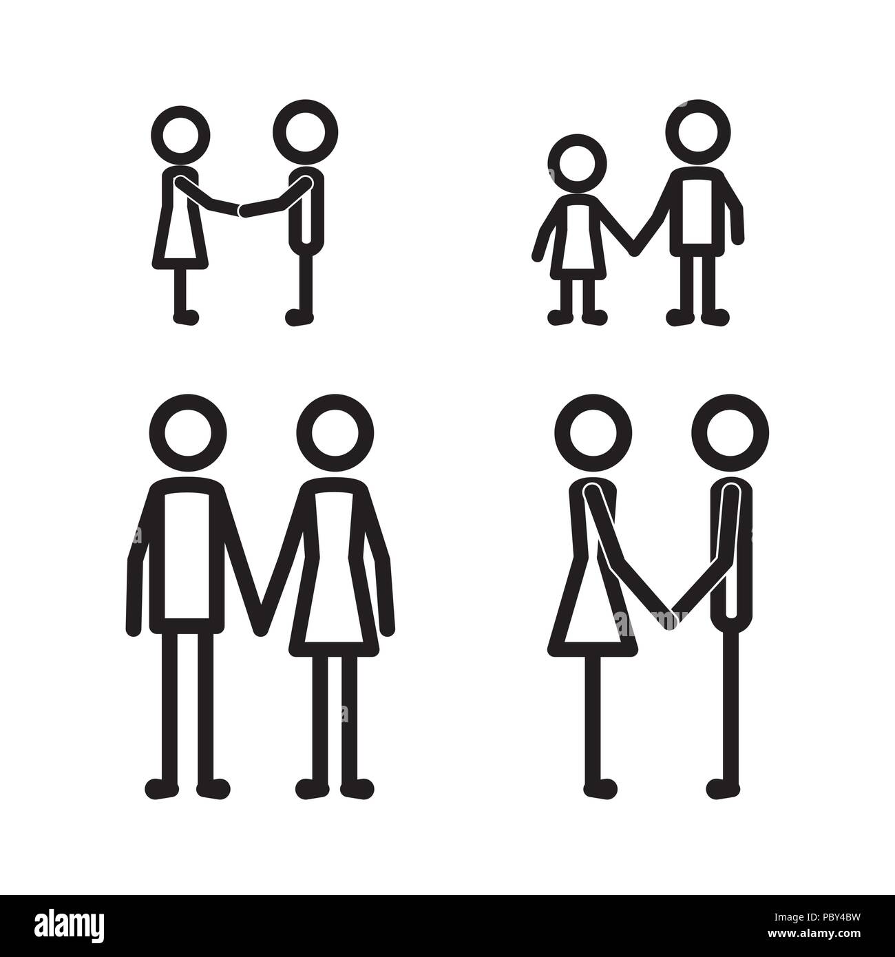 family members set lines figures Stock Vector Image & Art - Alamy