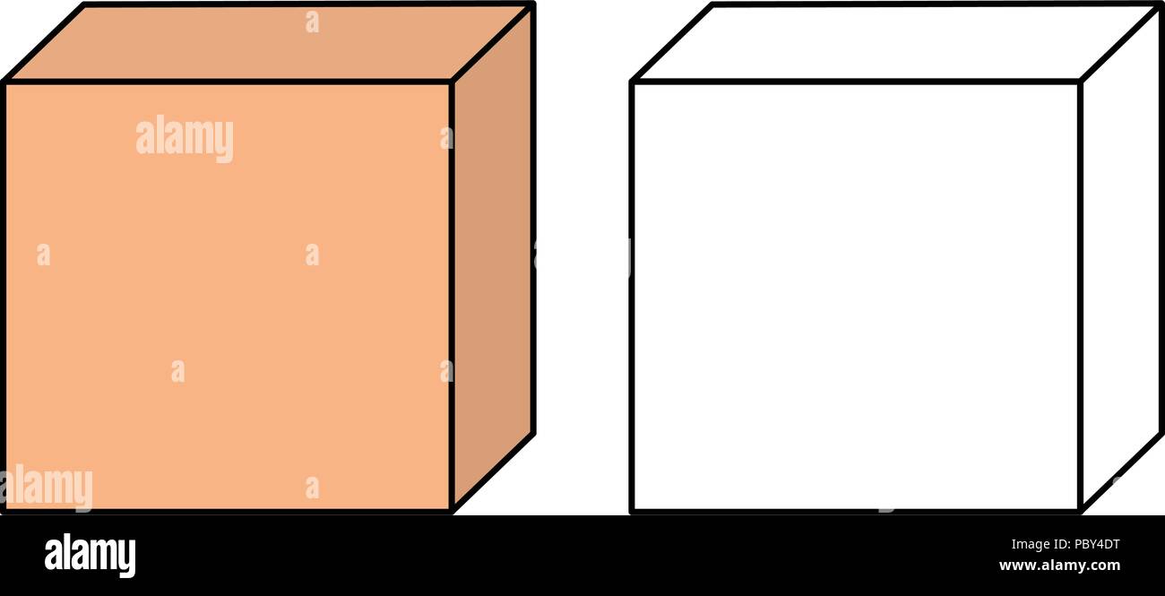 Open box white icons Stock Vector Images - Alamy