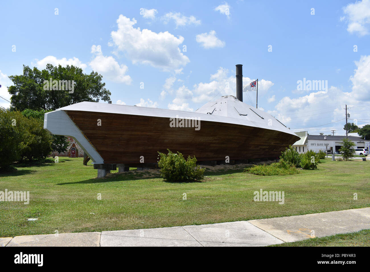 The CSS Neuse II a full size replica of the Confederate Navy Ironclad ...