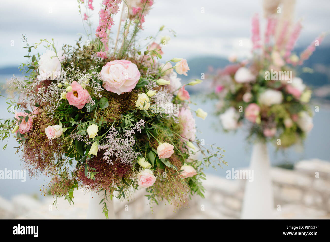 wedding flower decoration. Fine art style Stock Photo - Alamy