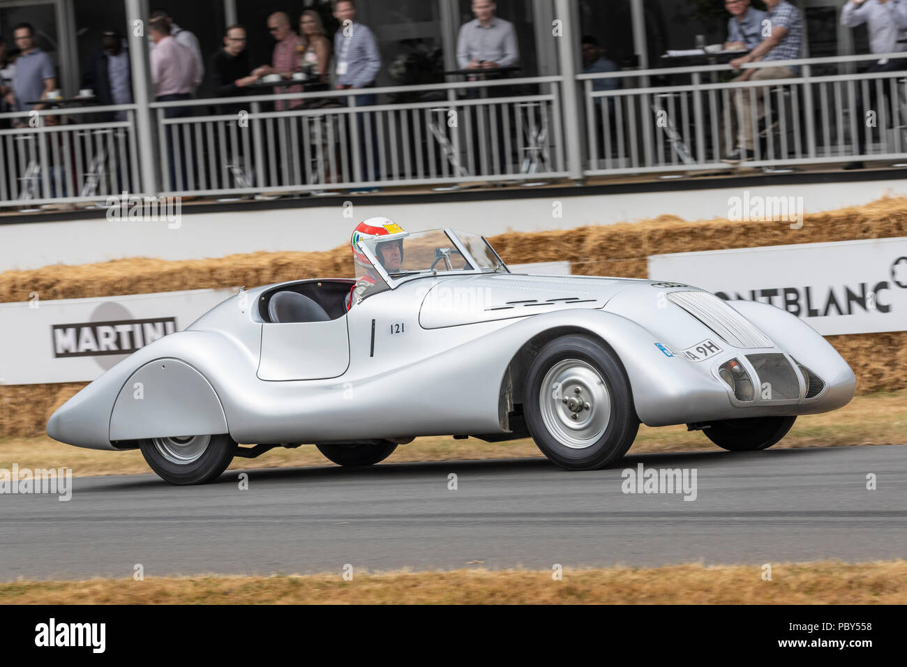 1938 Wanderer W25 Streamliner Speacial, endurance racer, with driver ...