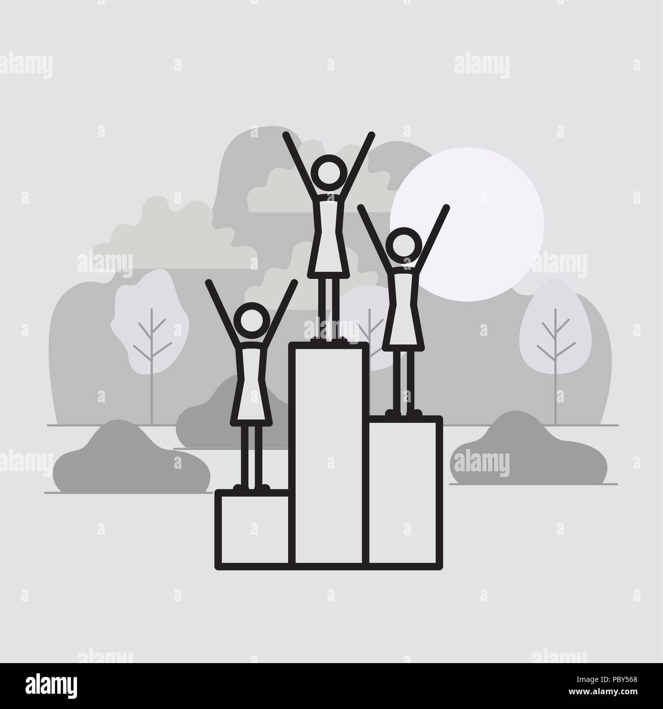 Women figures graphic Stock Vector Images - Alamy