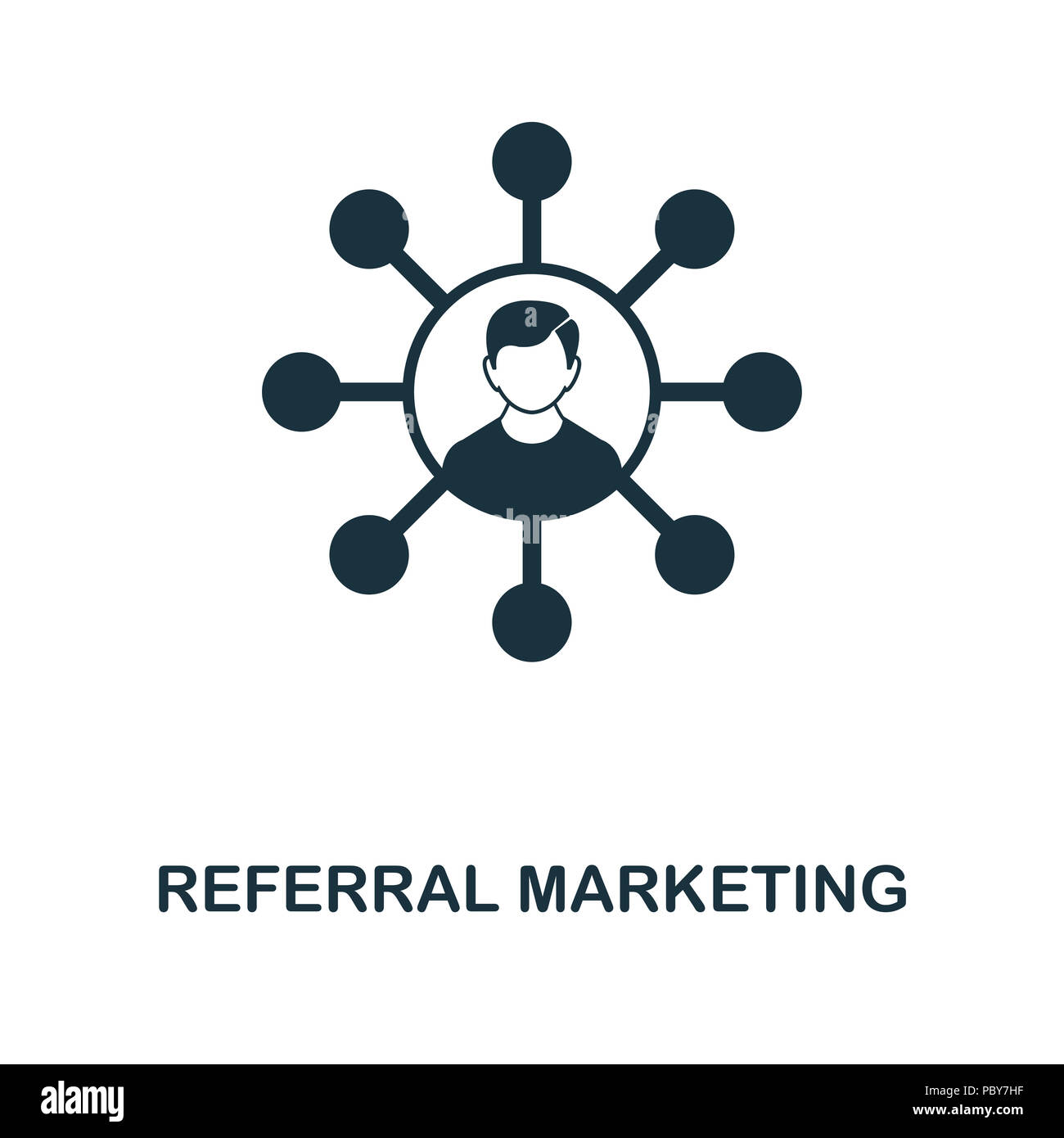 Referral Marketing creative icon. Simple element illustration. Referral ...