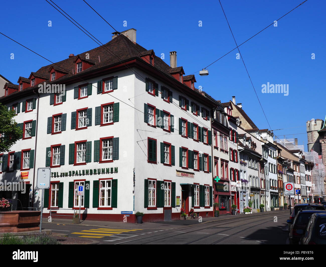 BASEL, SWITZERLAND on JULY 2017: Colored representative historical ...